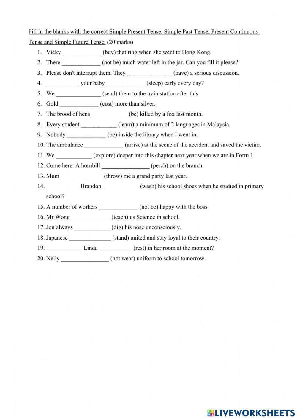 P6 Practice Pap… | Free Interactive Worksheets | 1162077