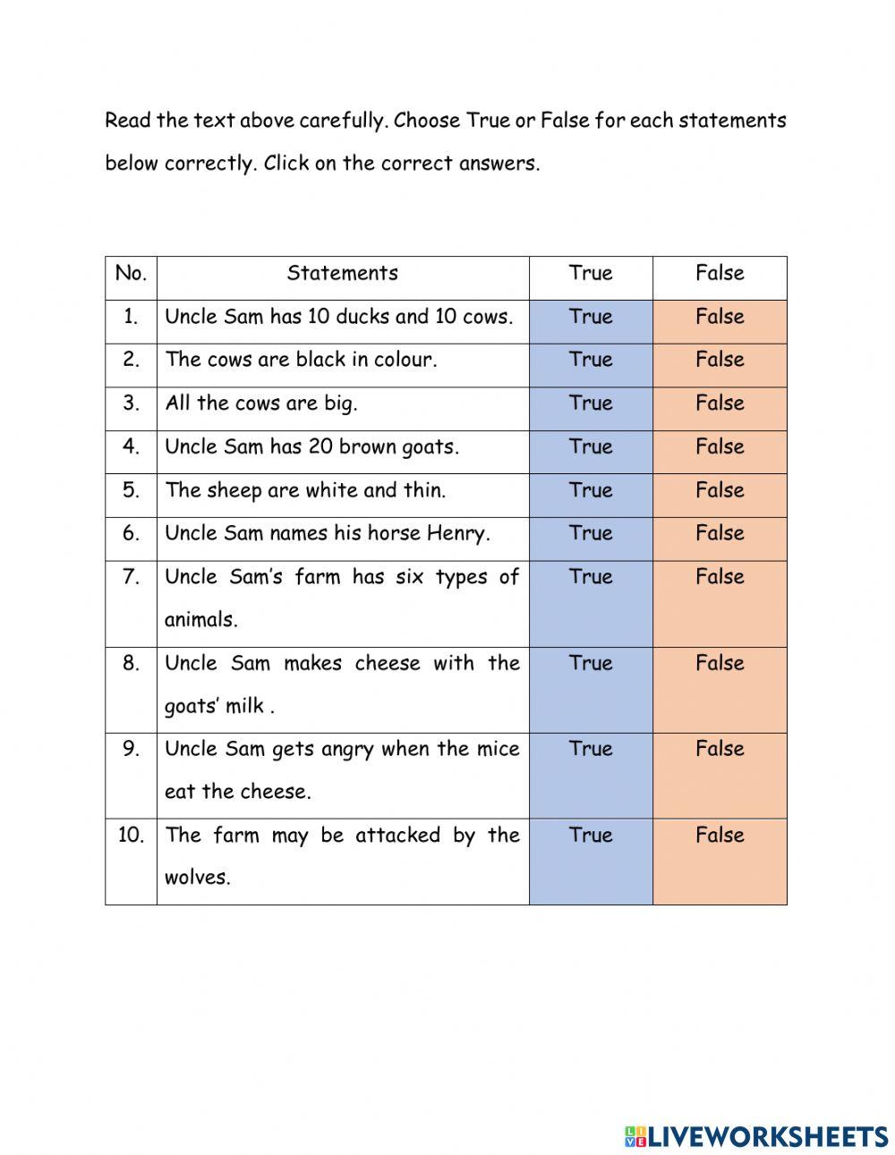 Year 3 Module 7… | Free Interactive Worksheets | 1162611