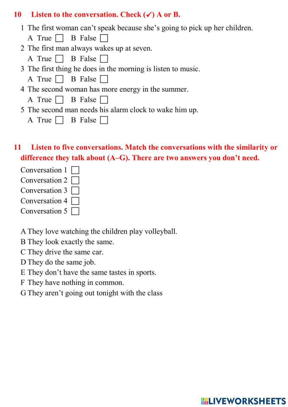 QUIZ 01 6659654 | intermediate13 | LiveWorksheets