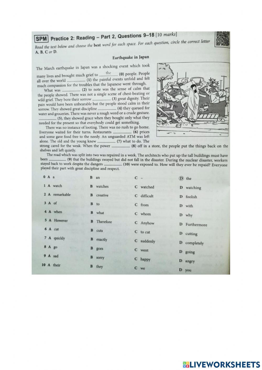 Exam Practice 2 activity | Live Worksheets