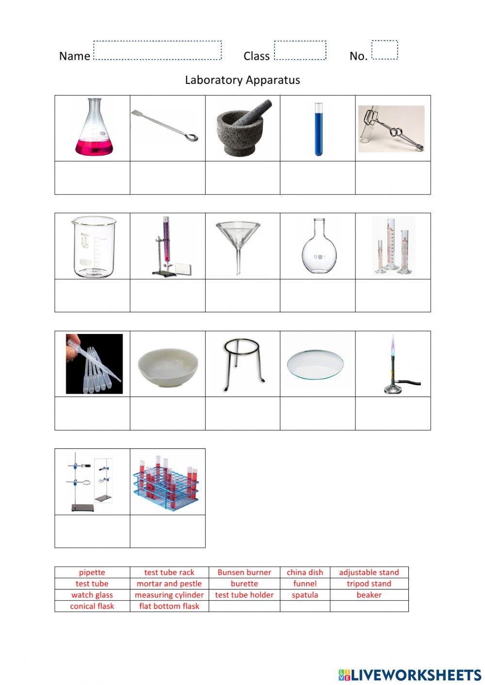 Identify Laboratory Apparatus Worksheet Live Worksheets, 42% OFF Identify Laboratory Apparatus Worksheet Live Worksheets, 42% OFF