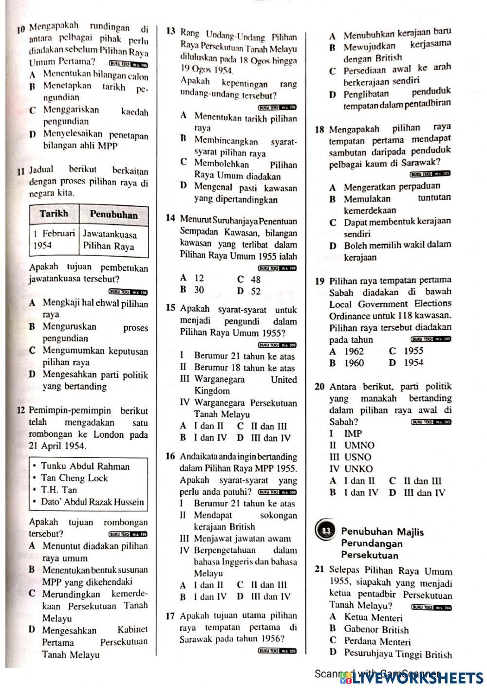T.4 BAB 8: PILI… | Free Interactive Worksheets | 3174390