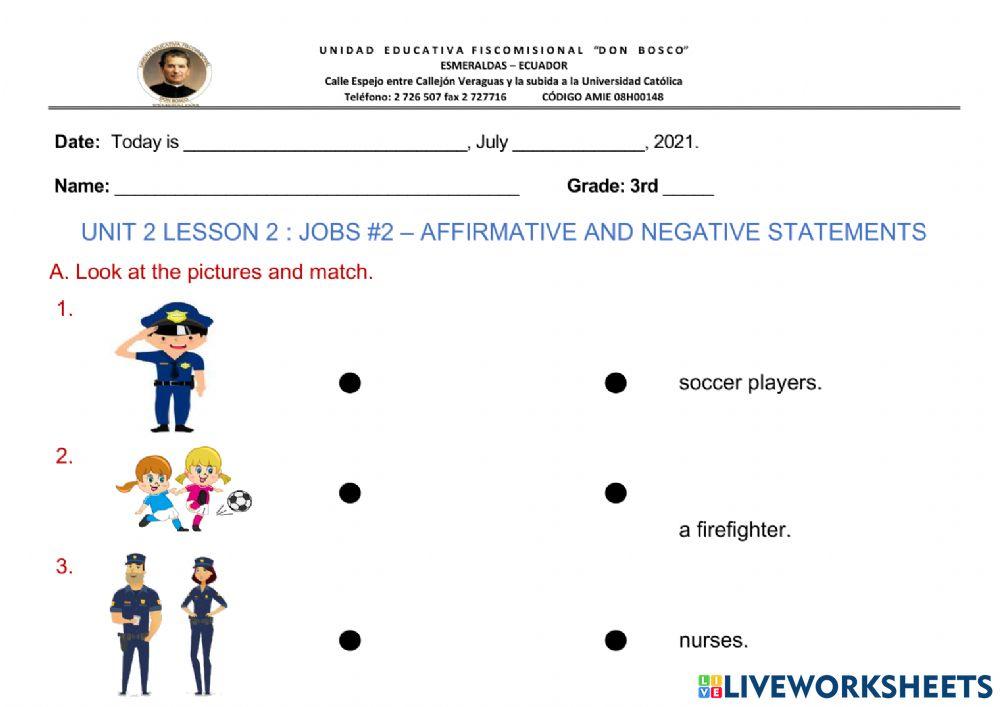 1163849 | Jobs 2- statements | MariAnte | LiveWorksheets