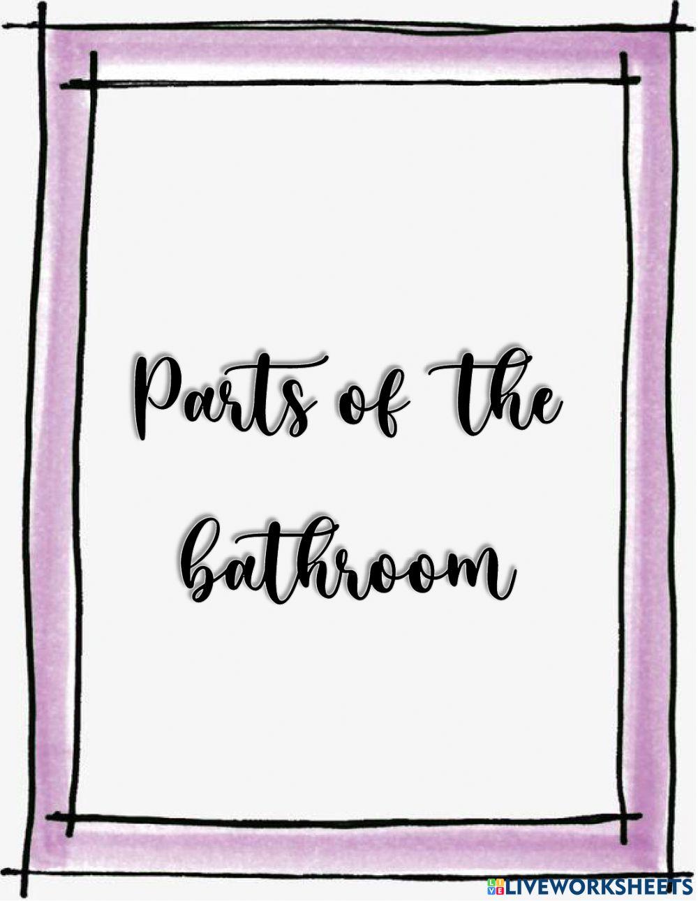 Parts of bathroom 1164182 | karenprado | Live Worksheets