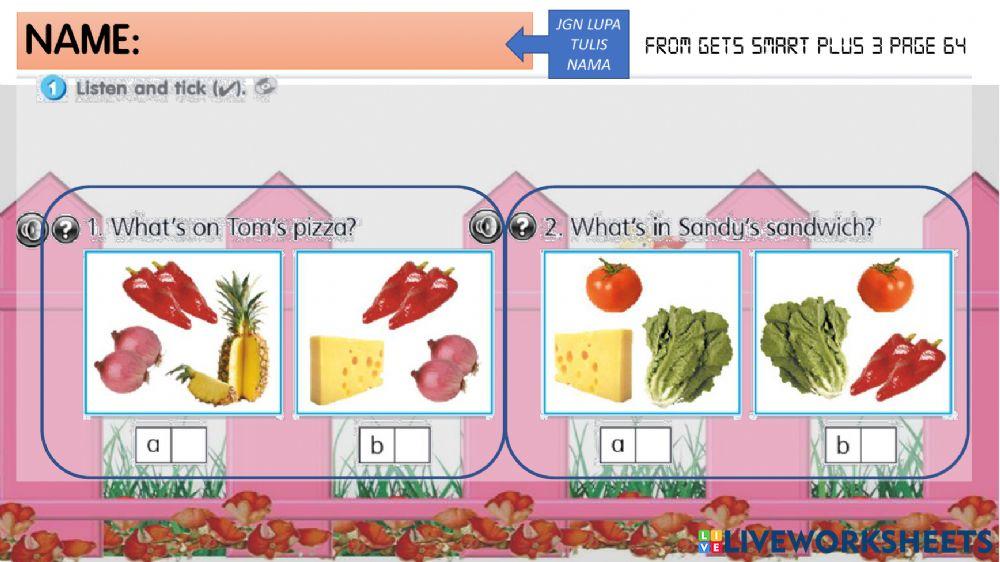 Get's Smart year 3: FOOD PLEASE interactive worksheet | Live Worksheets