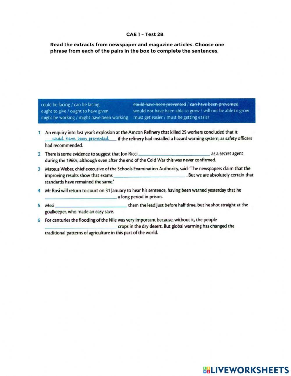 2b Activity | Live Worksheets