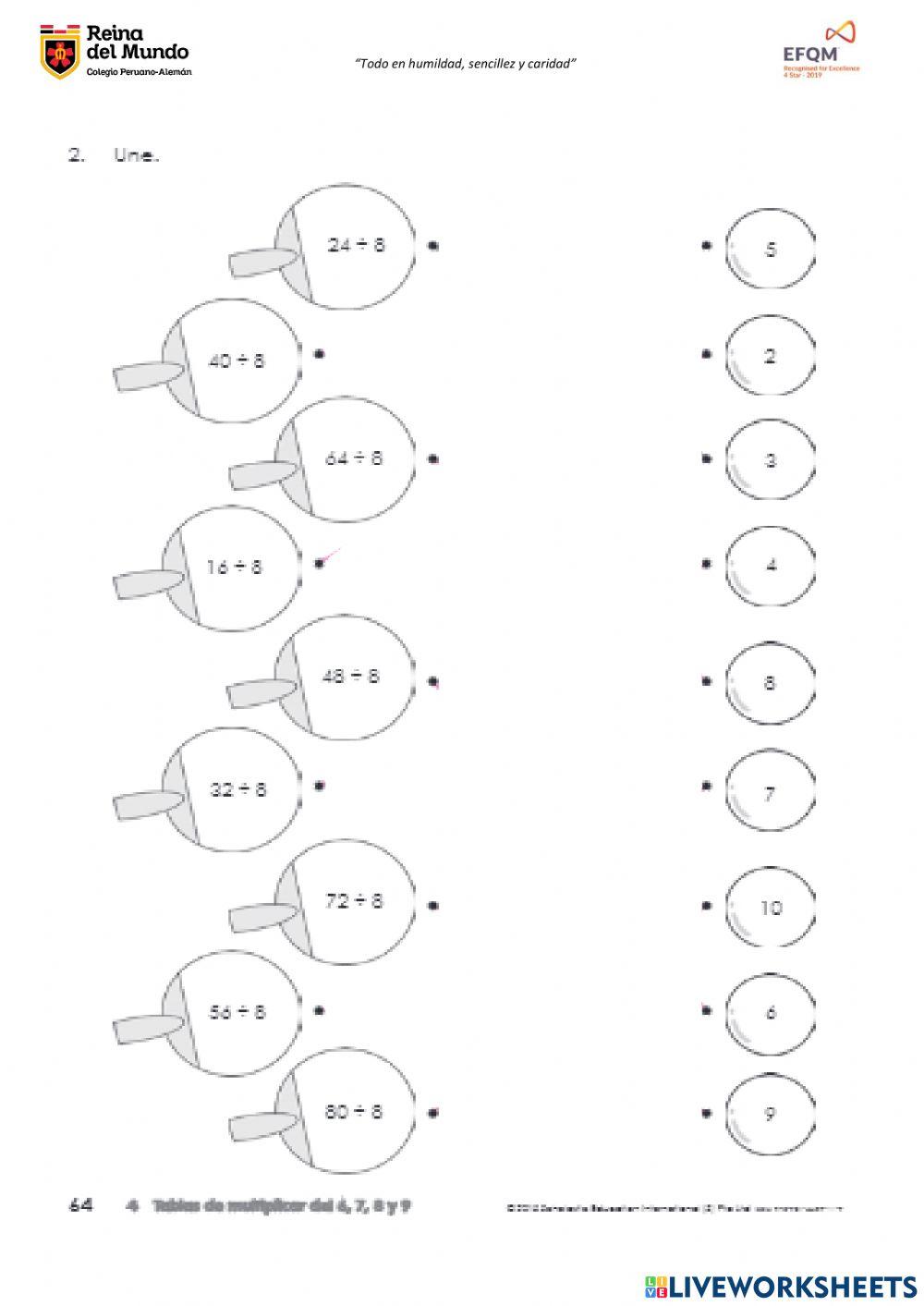 División online exercise for K3 | Live Worksheets
