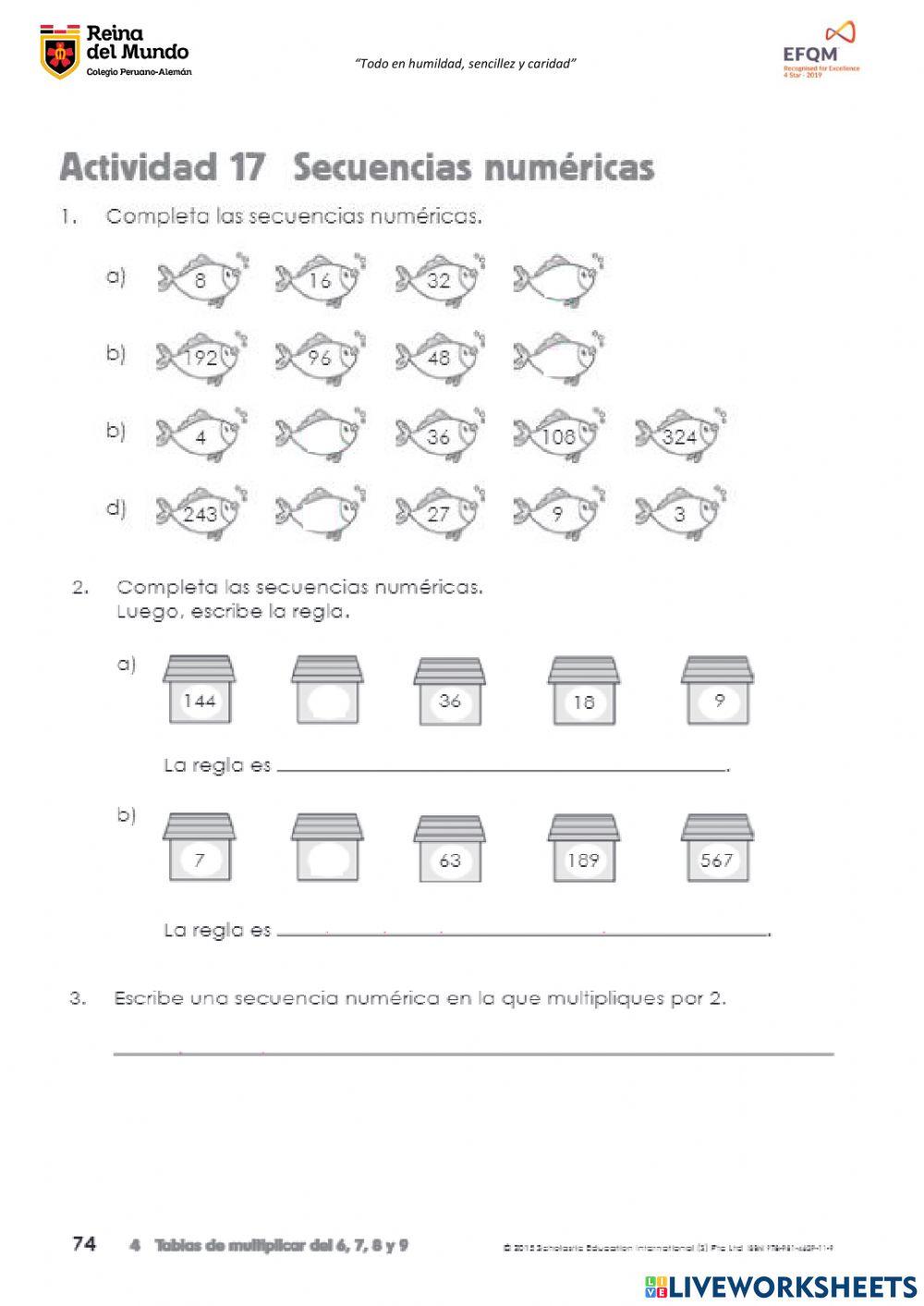 División online exercise for K3 | Live Worksheets