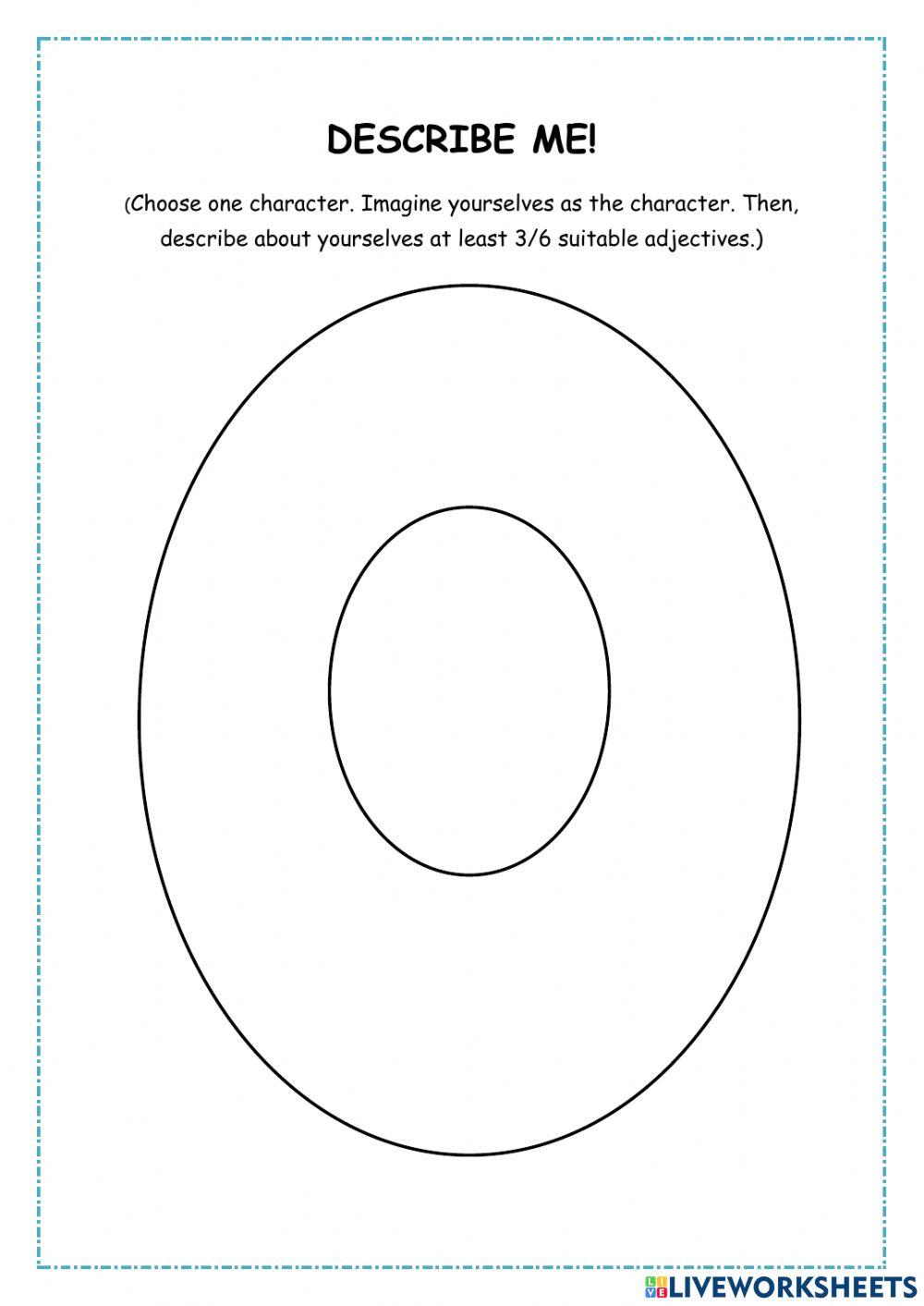 Describe me (hansel n gretel) worksheet | Live Worksheets