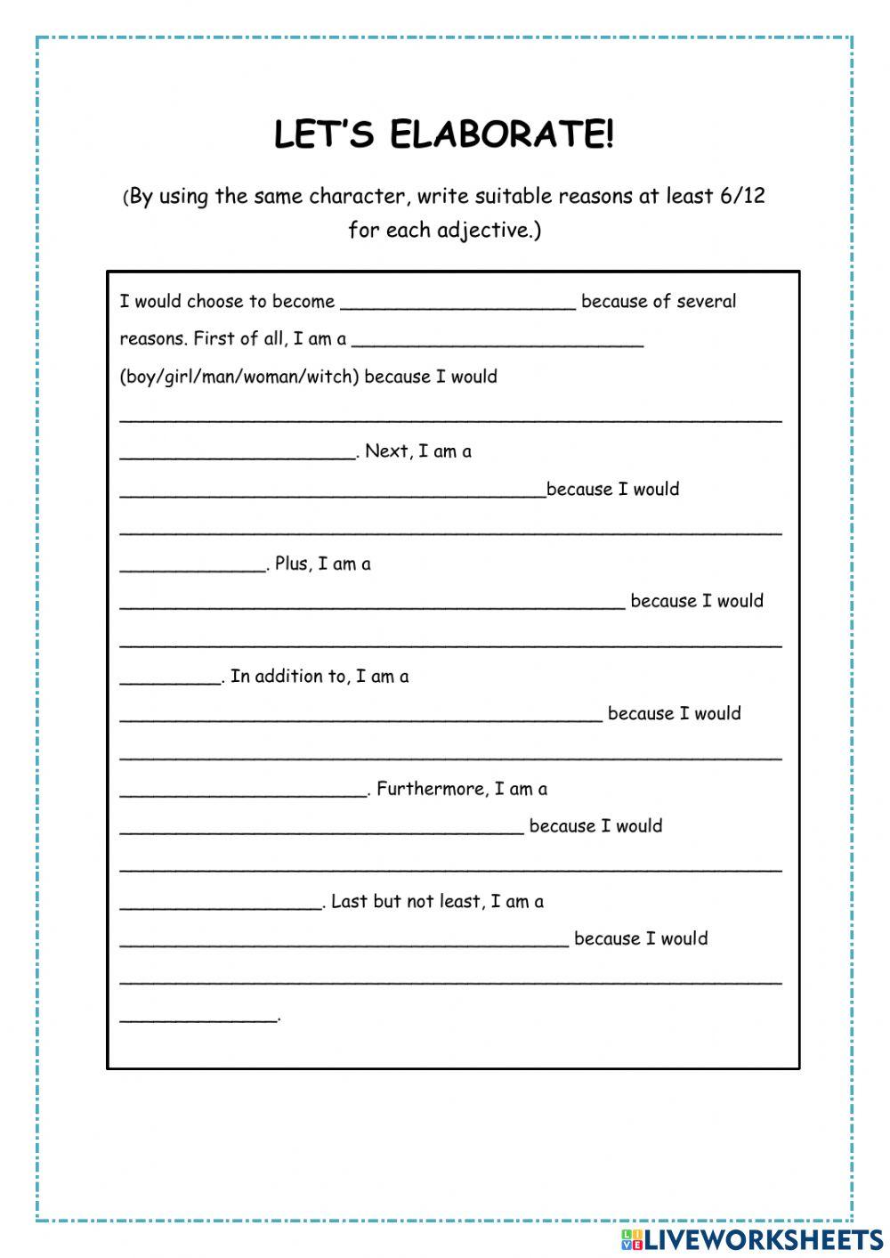 Describe me (hansel n gretel) worksheet | Live Worksheets