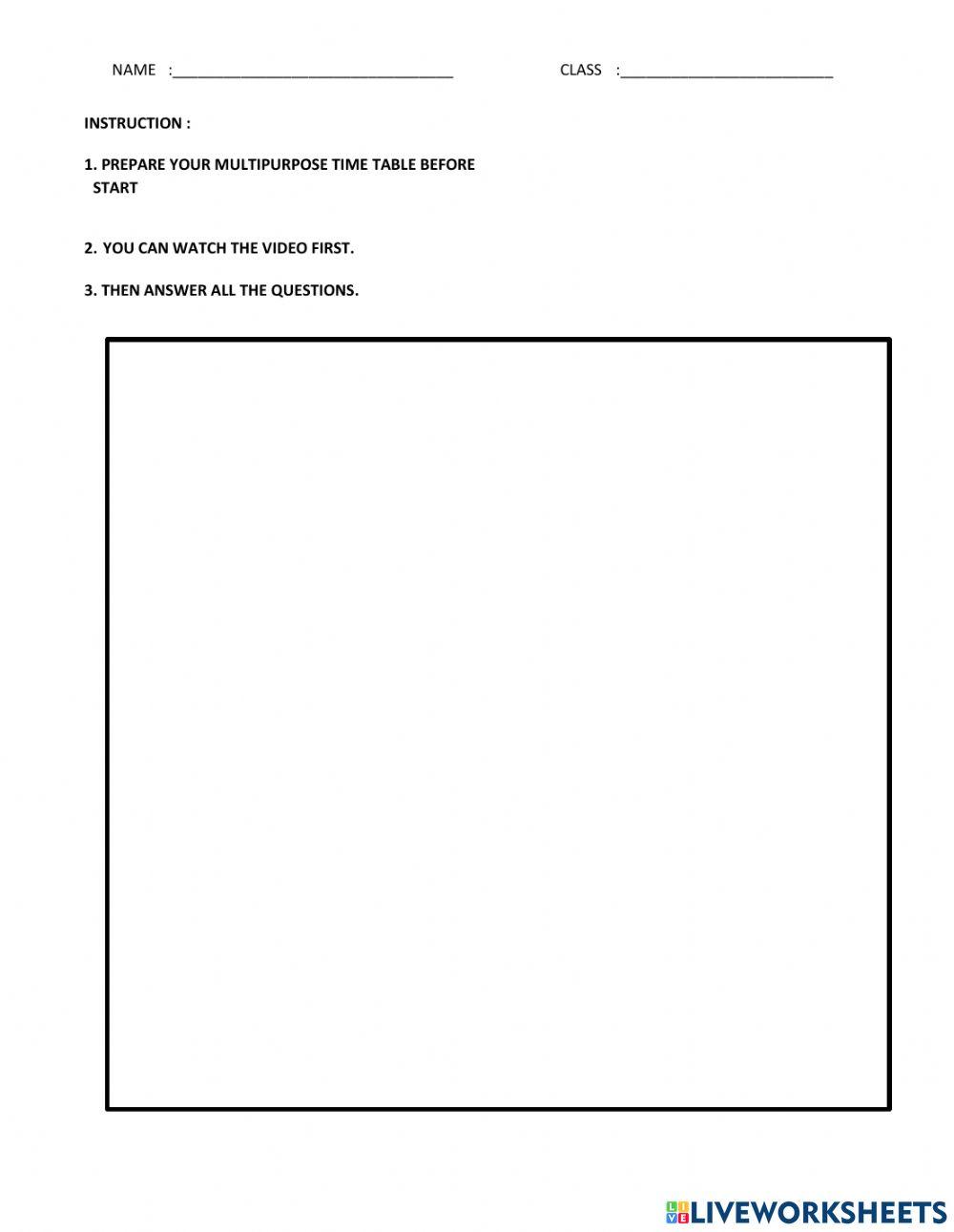 Time online exercise for year 5 | Live Worksheets