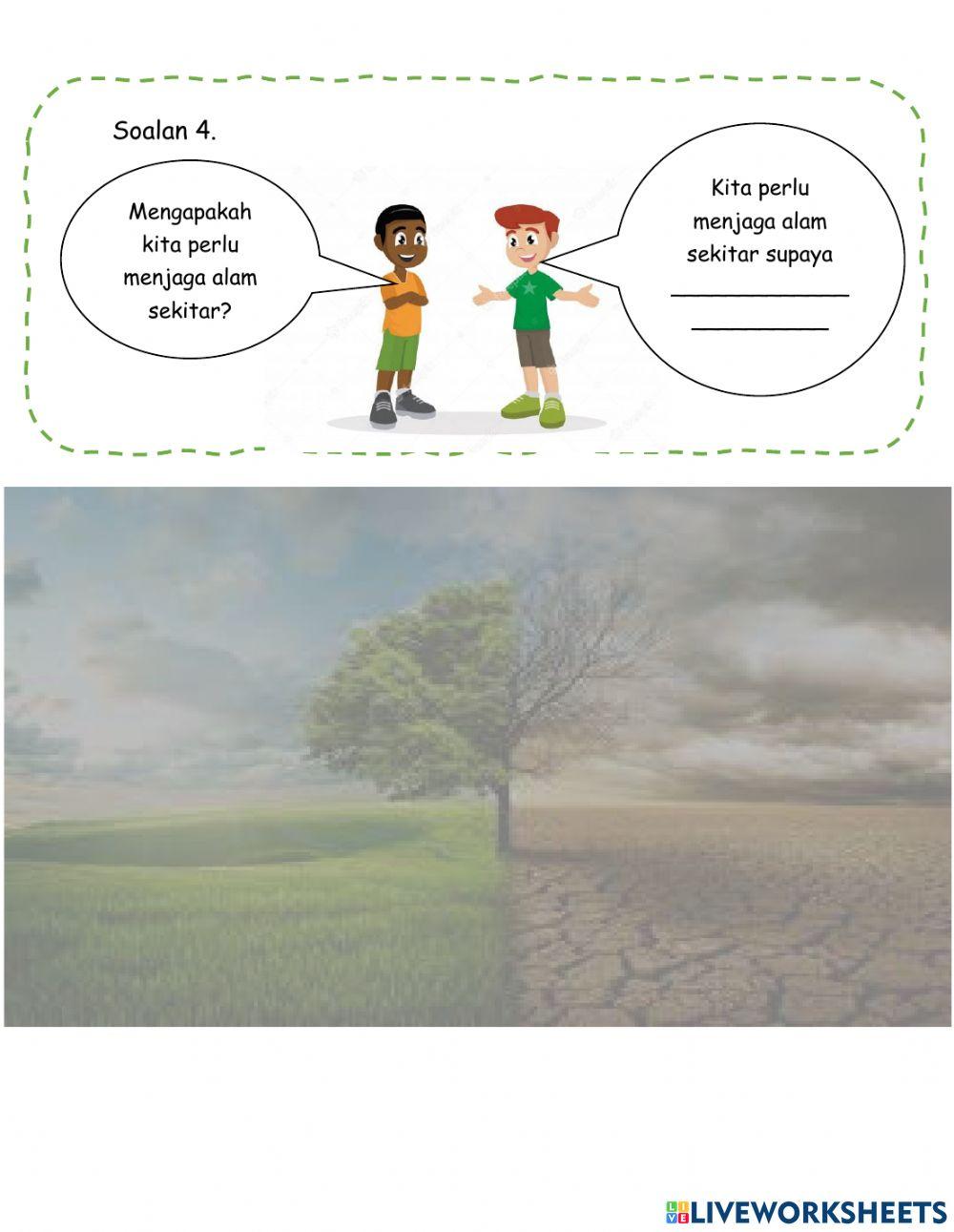 Unit 17 menjaga alam sekitar worksheet | Live Worksheets