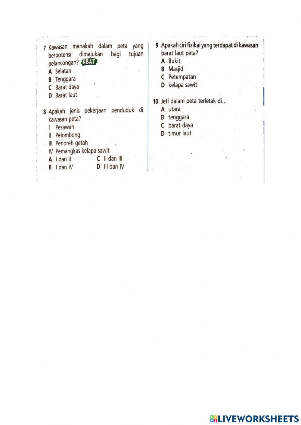 5096254 | GEOGRAFI TINGKATAN 2 BAB 2 : OBJEKTIF | nrlhana