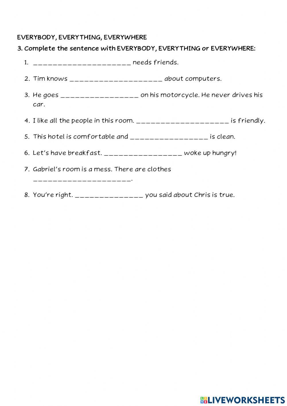 6661426 | B1 Summer Grammar: Indefinite Pronouns | Dee