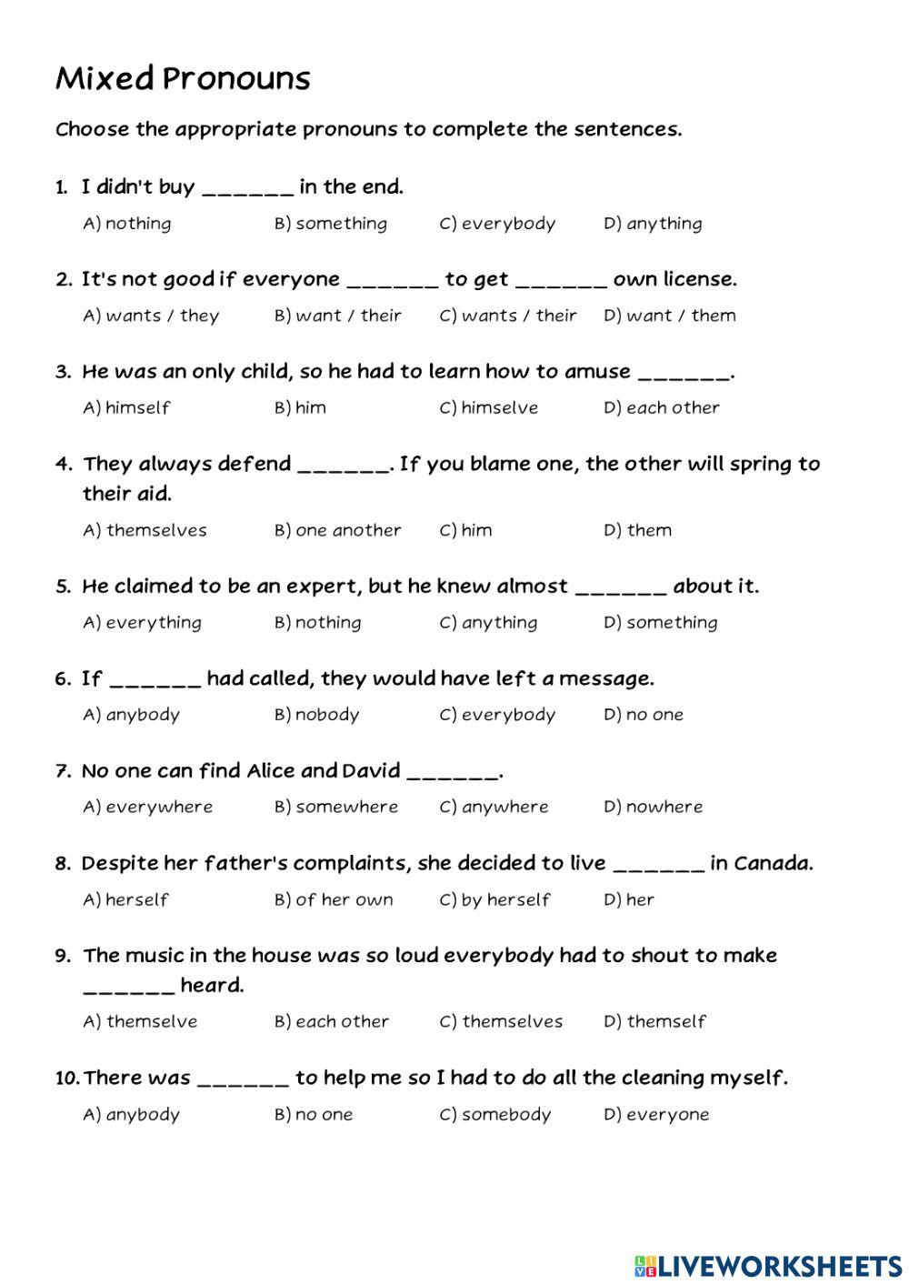 B1 Summer Gramm… | Free Interactive Worksheets | 6661432