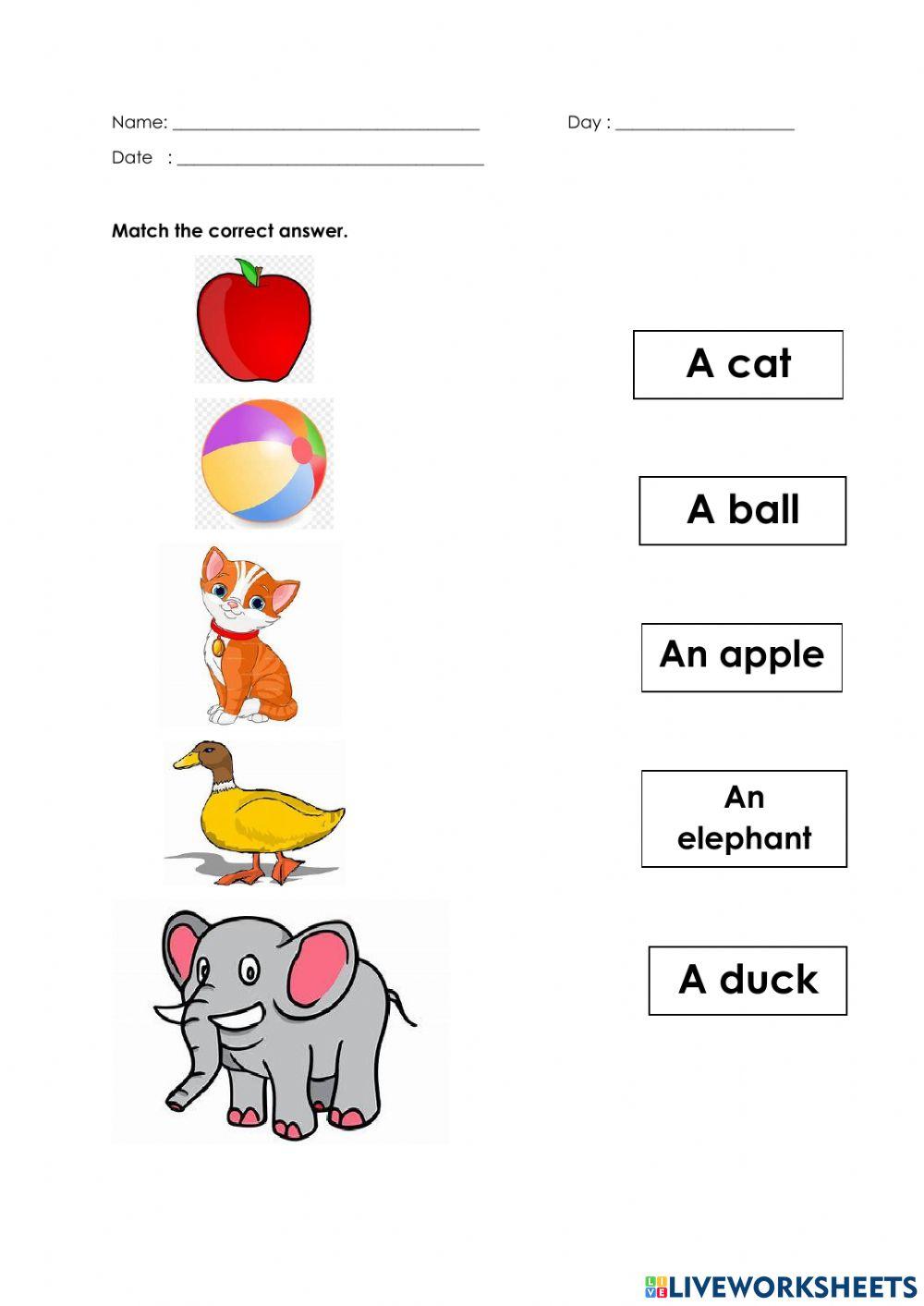 Read simple words worksheet | Live Worksheets