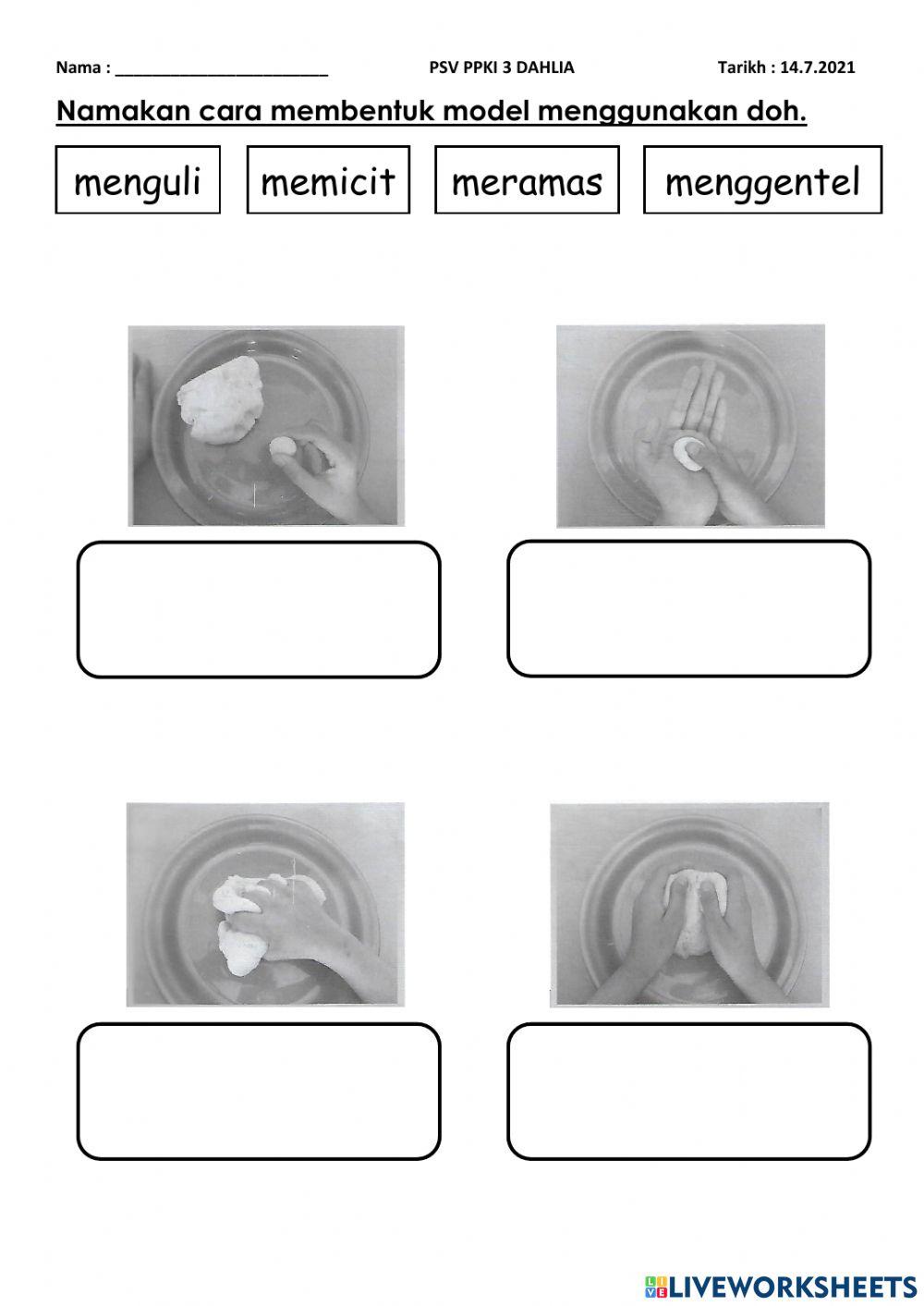Membentuk dan membuat binaan worksheet | Live Worksheets