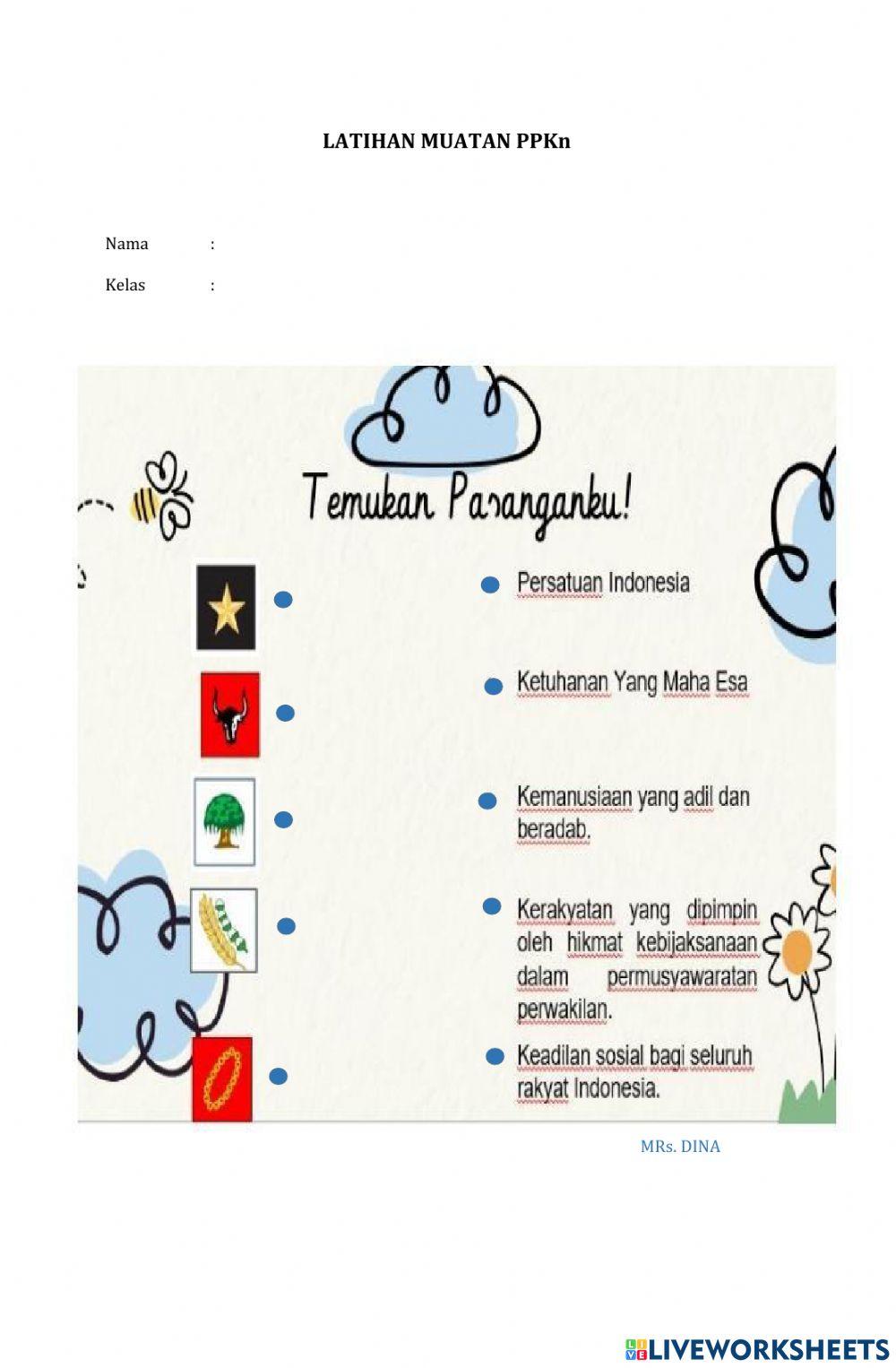 Lambang Pancasila Interactive Worksheet For 2 Riset – Jethro Jeff Lambang Pancasila Interactive Worksheet For 2 Riset – Jethro Jeff