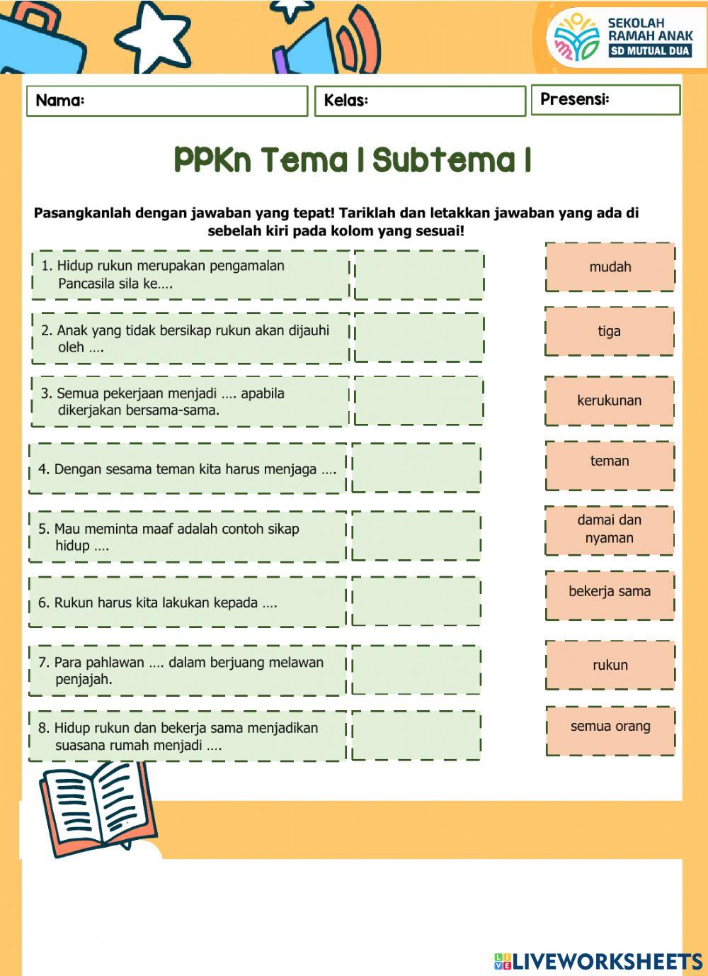 Latihan Soal Ppkn Kelas 2 Tema 1 Subtema 1 – Eroppa Latihan Soal Ppkn Kelas 2 Tema 1 Subtema 1 – Eroppa
