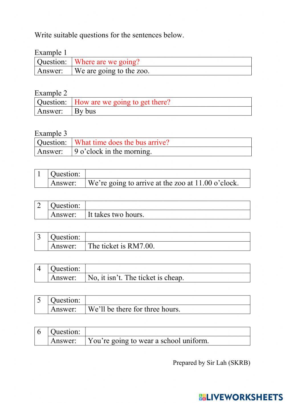 Eng Yr 4 Module 6 worksheet | Live Worksheets