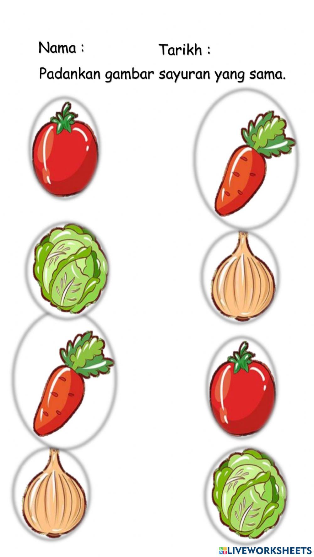 Sayuran | Live Worksheets