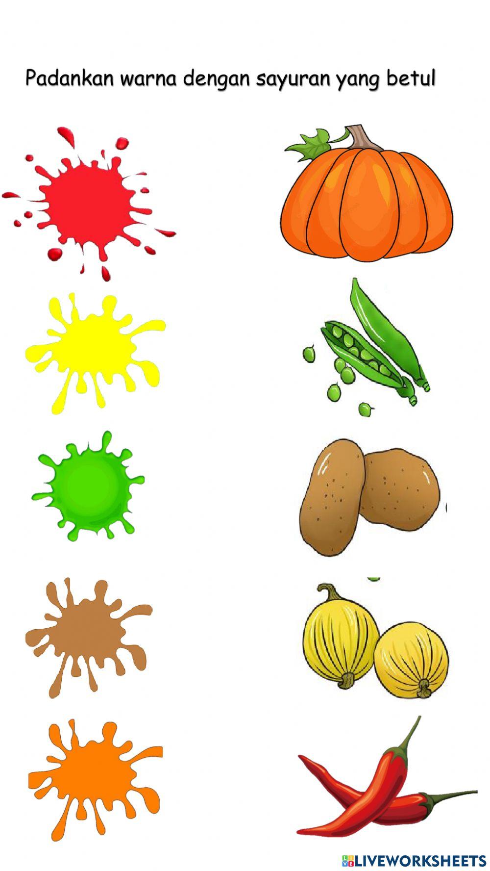 Sayuran | Live Worksheets