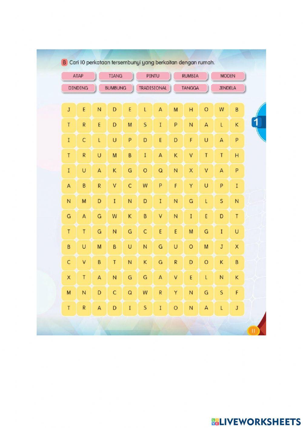 Bahasa melayu komunikasi pendidikan khas activity | Live Worksheets