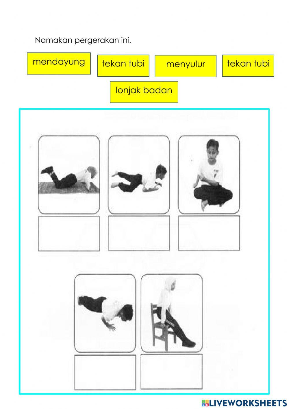 Postur & Lokomotor worksheet | Live Worksheets