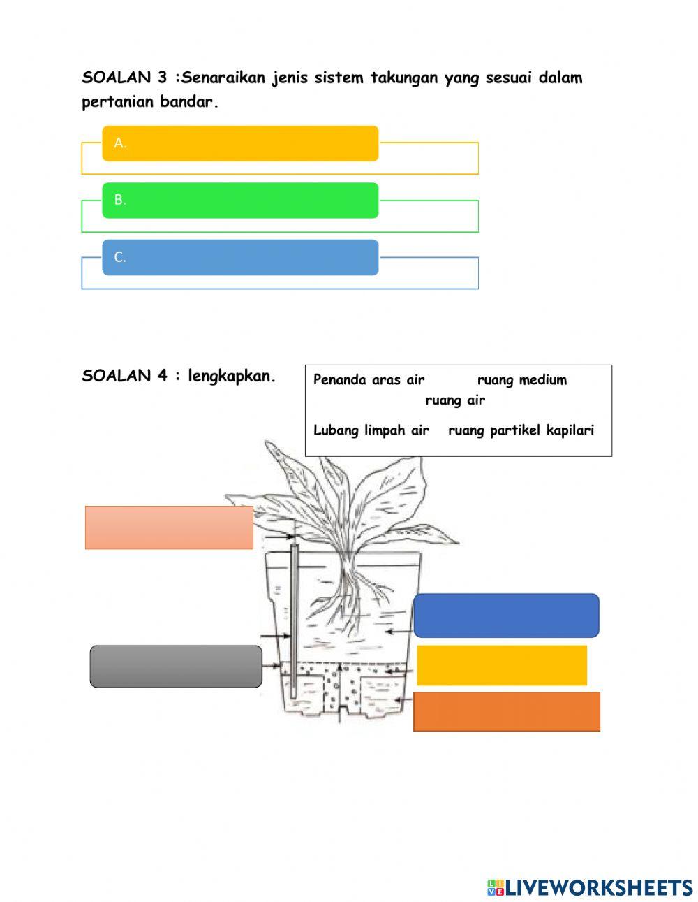 Teknologi pertanian interactive exercise | Live Worksheets