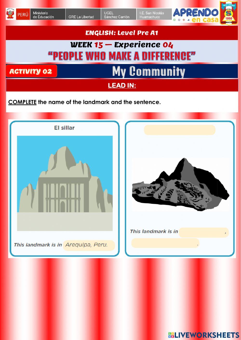 Week 15 - PRE A… | Free Interactive Worksheets | 1172140