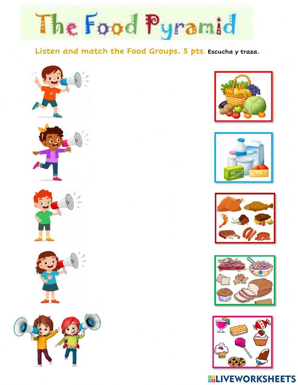 Food Pyramid | Free Interactive Worksheets | 1172254