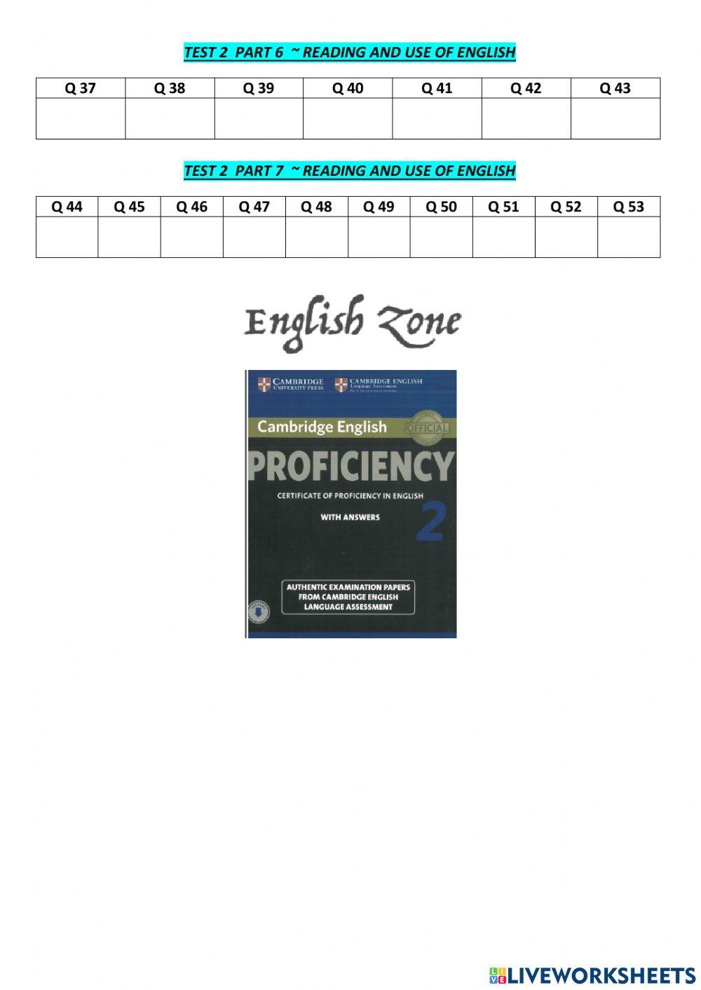 1172479 | C2 CUP Cambridge English PROFICIENCY BOOK 2