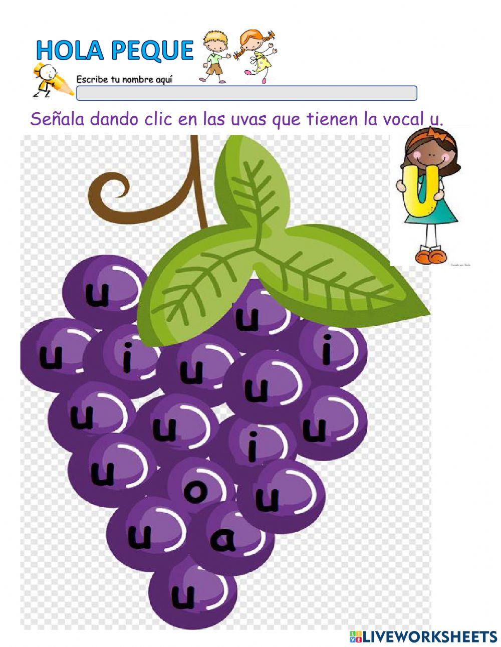 Vocal U activity for cero | Live Worksheets