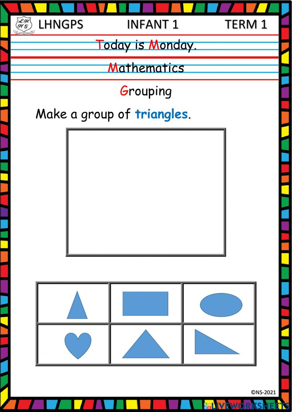 Grouping online exercise for | Live Worksheets