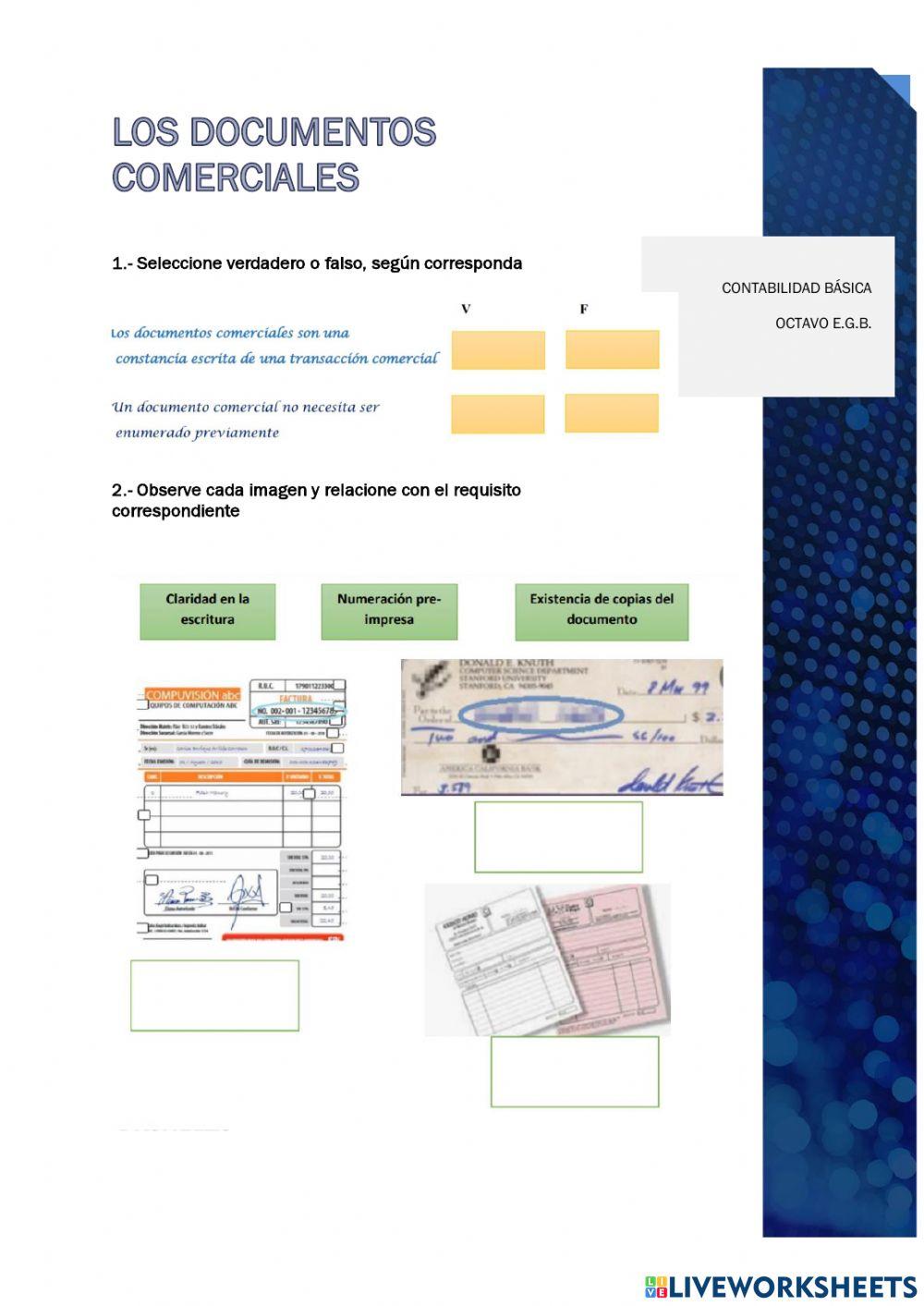 Documentos | Free Interactive Worksheets | 1174113