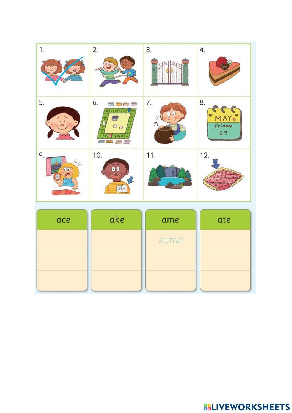 3188378 | easy words | lauraca22 | LiveWorksheets