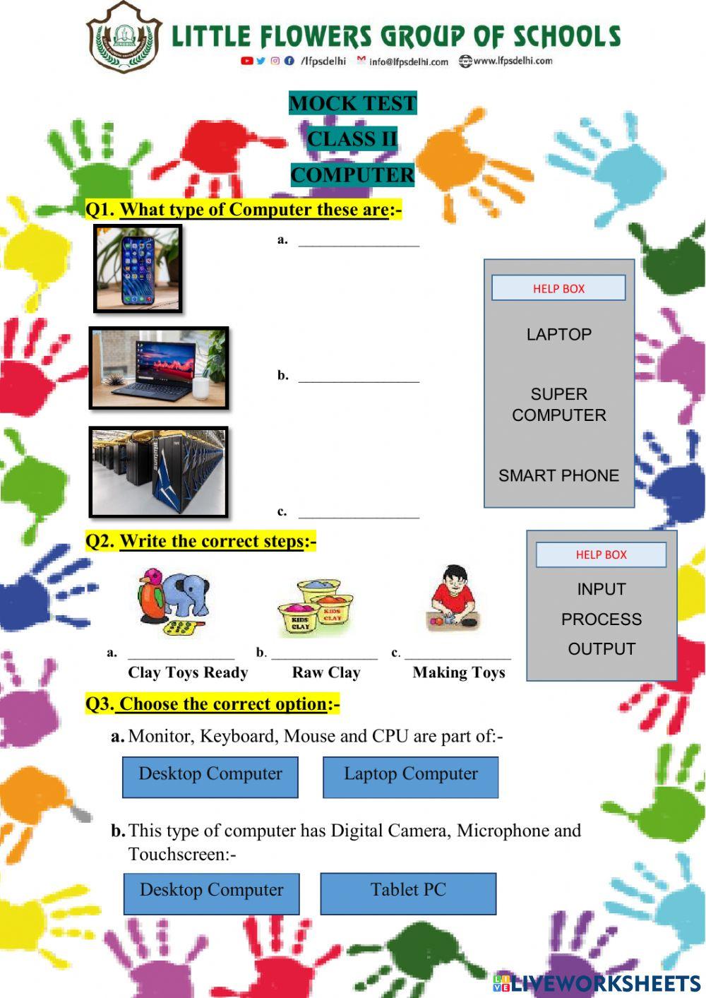 Mock Test Class… | Free Interactive Worksheets | 1174527