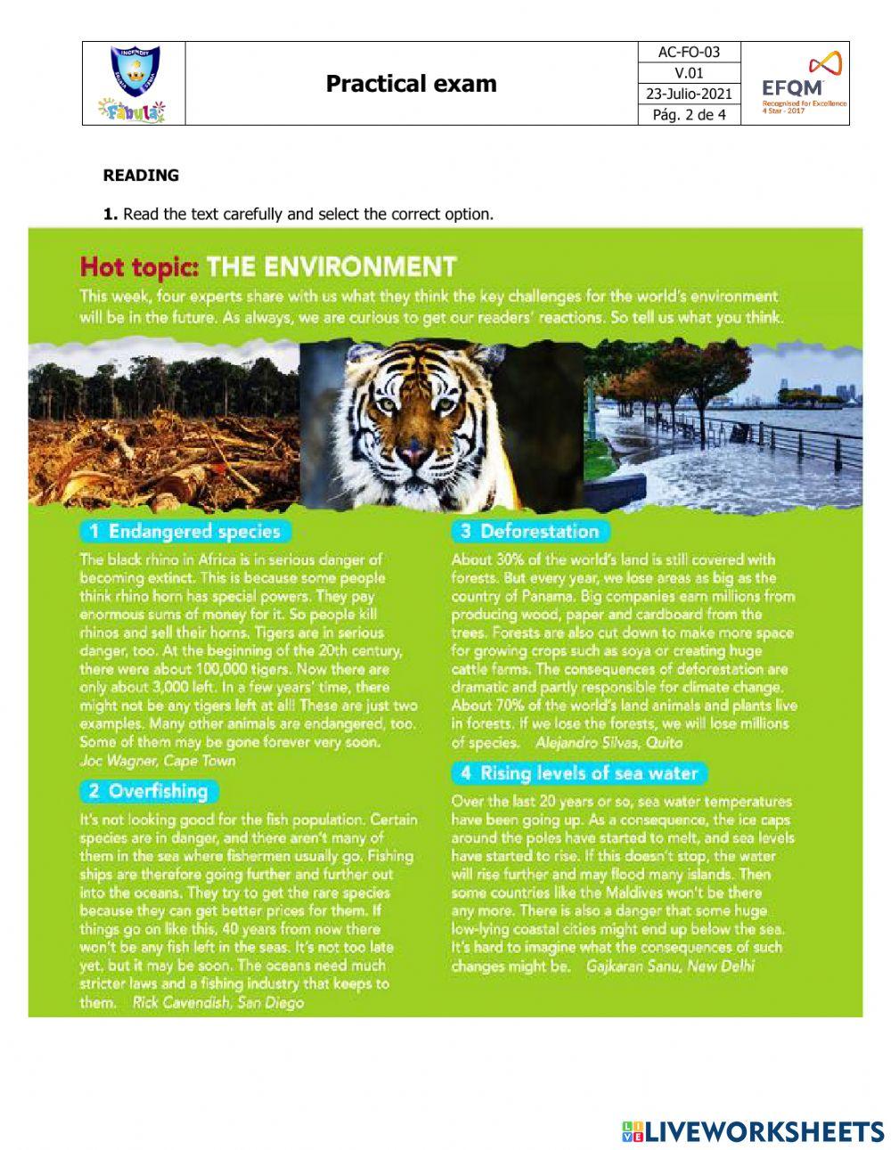 1176120 | 8th, English III, Practical exam | Yenny Hoyos