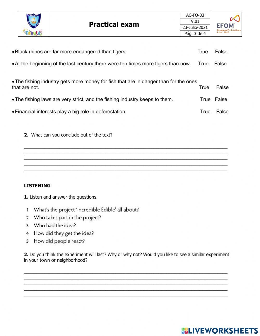 1176120 | 8th, English III, Practical exam | Yenny Hoyos