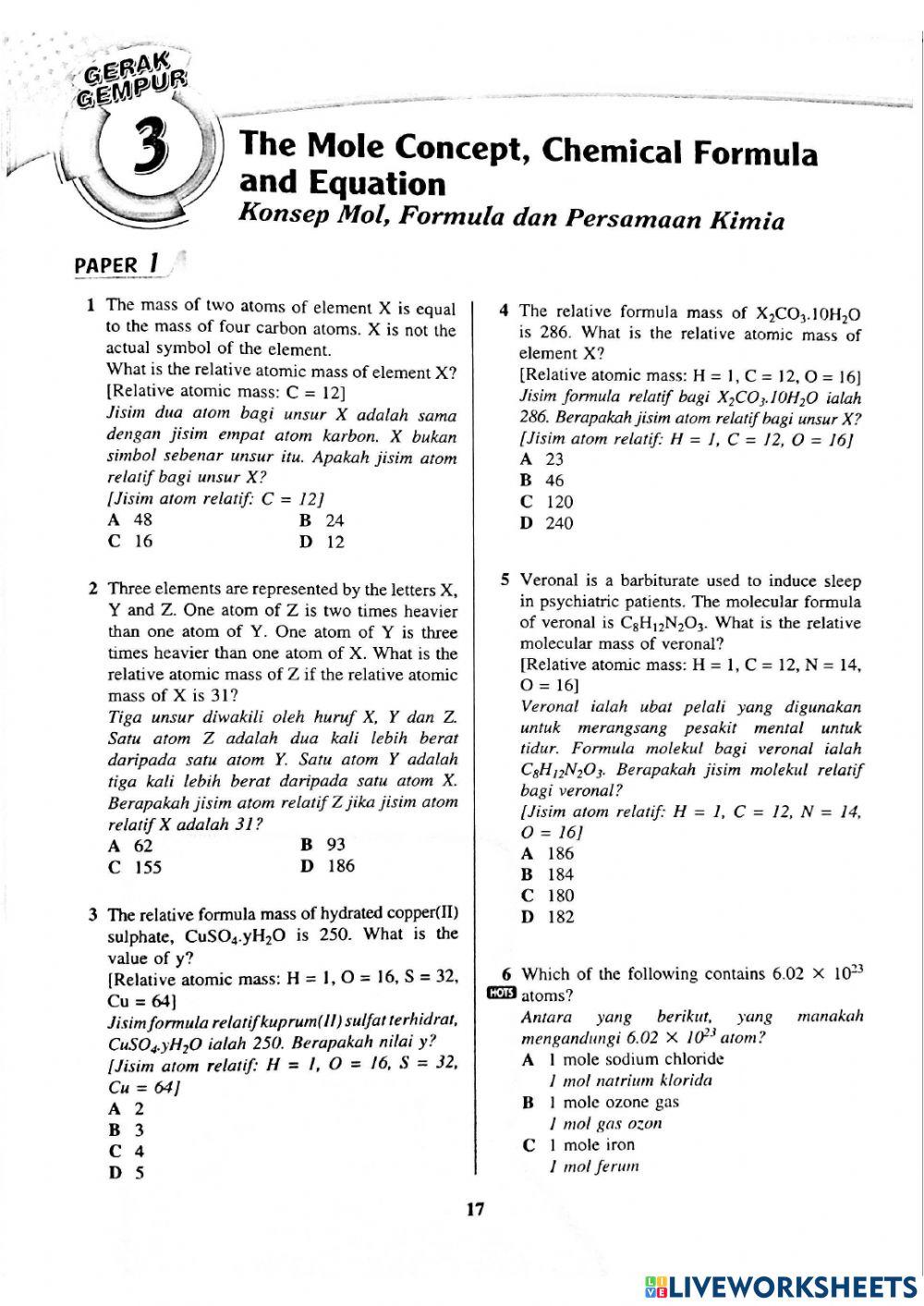 Kimia - Obj Bab… | Free Interactive Worksheets | 5100200