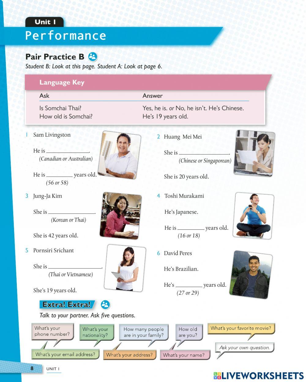 Chat Away EP 1 peer work online exercise for | Live Worksheets