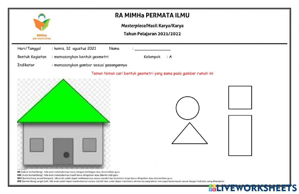 Rumah activity | Live Worksheets