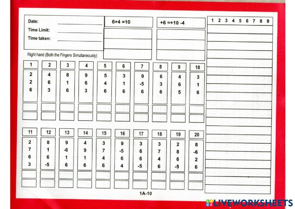 ABACUS LEVEL 1 … | Free Interactive Worksheets | 5100364