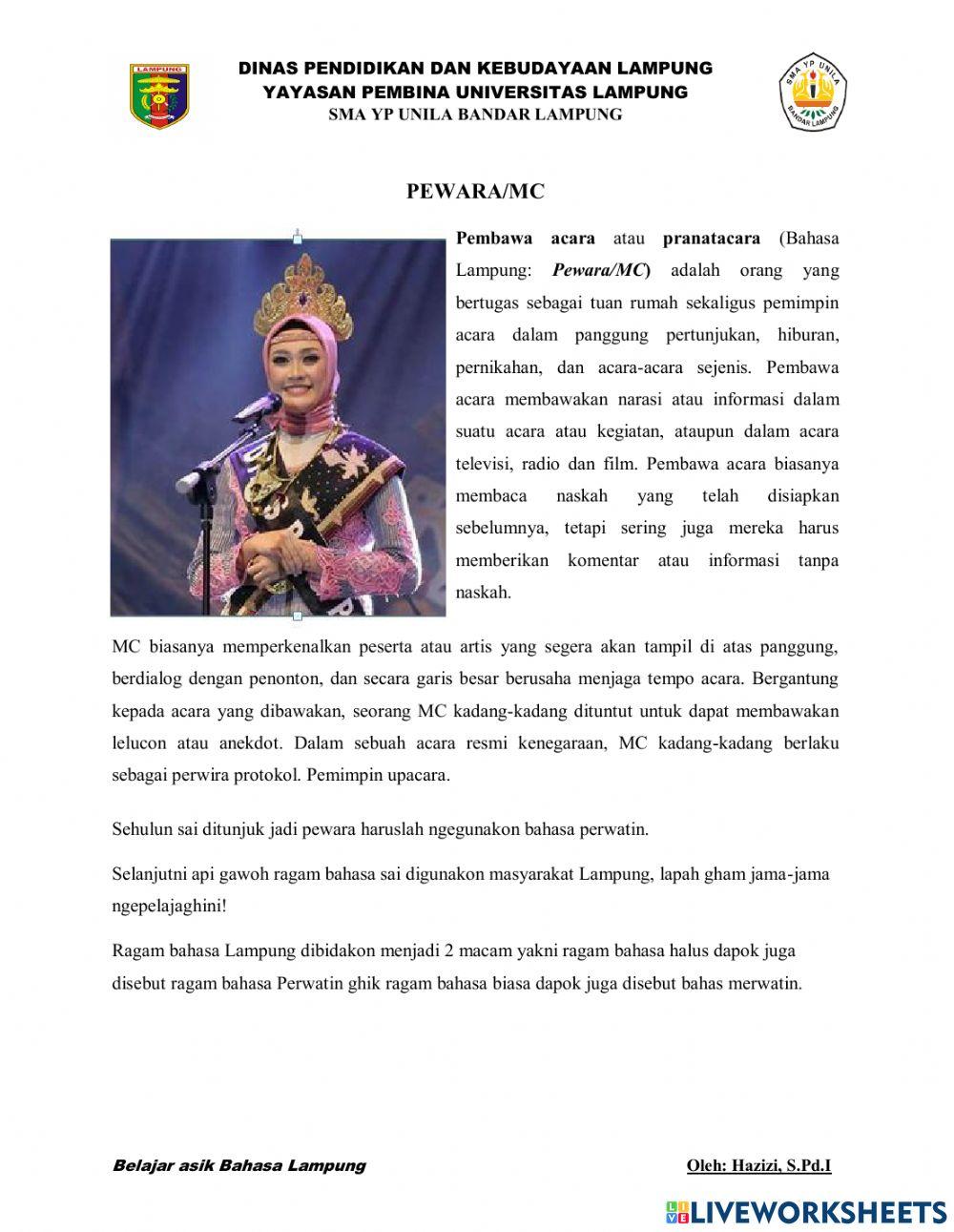 Pewara | LiveWorksheets | 1177430