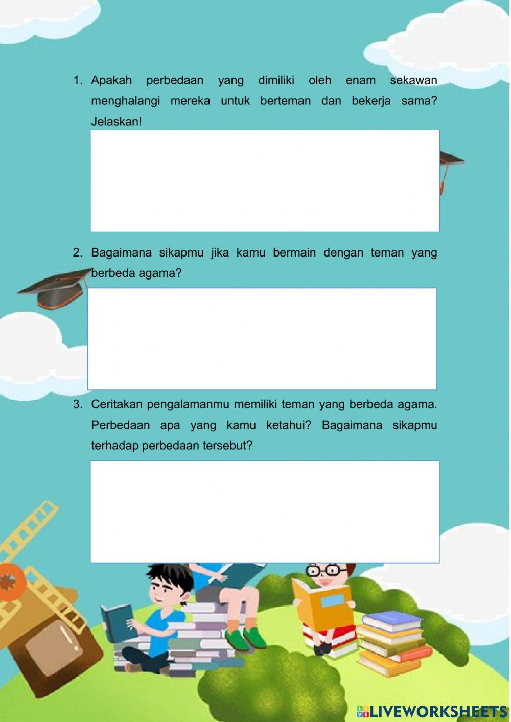 Lkpd toleransi | Free Interactive Worksheets | 1177711