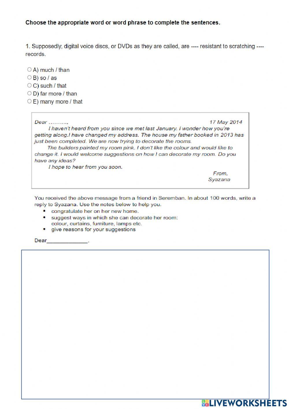 Sgtr worksheet | Live Worksheets