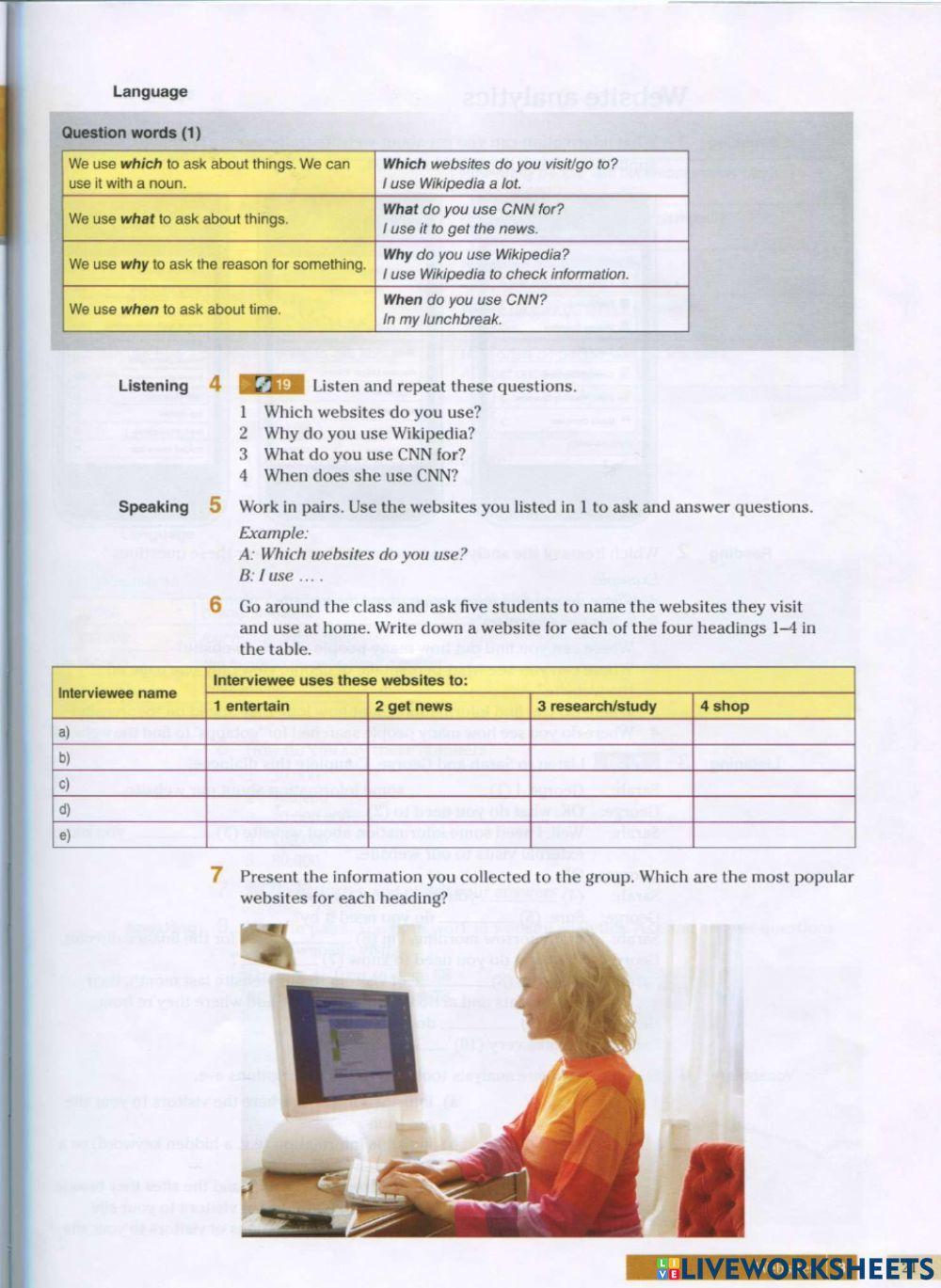 English for Information Technology online exercise for Vocational ...