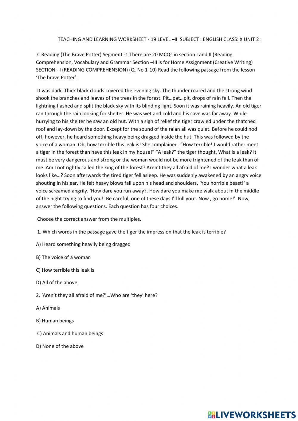 Worksheet 1 Activity For Class 10 Live Worksheets worksheet-1-activity-for-class-10-live-worksheets