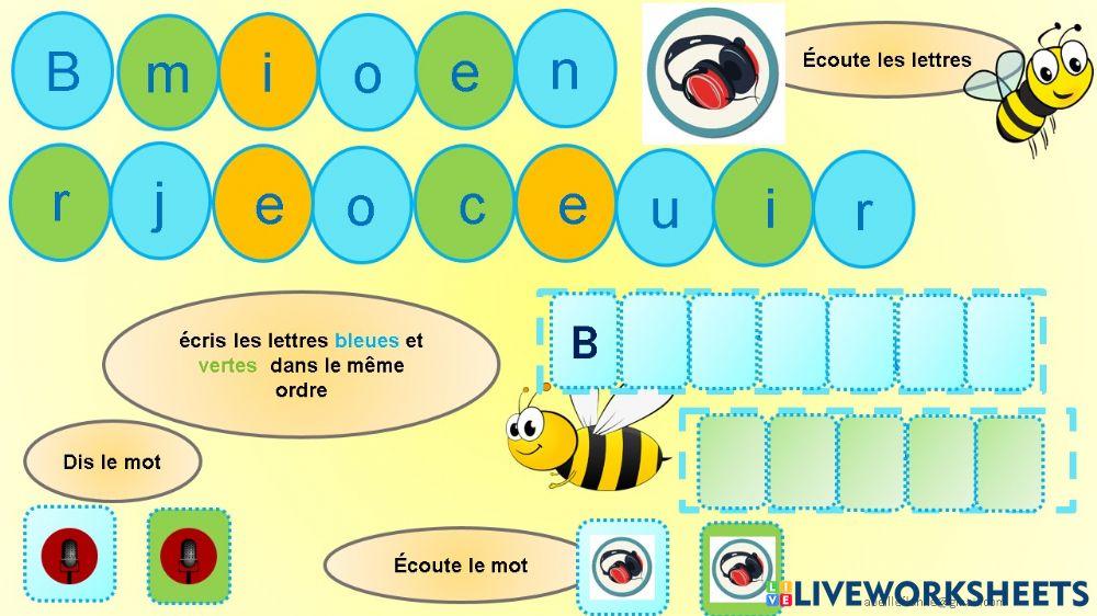Bonjour online activity | Live Worksheets