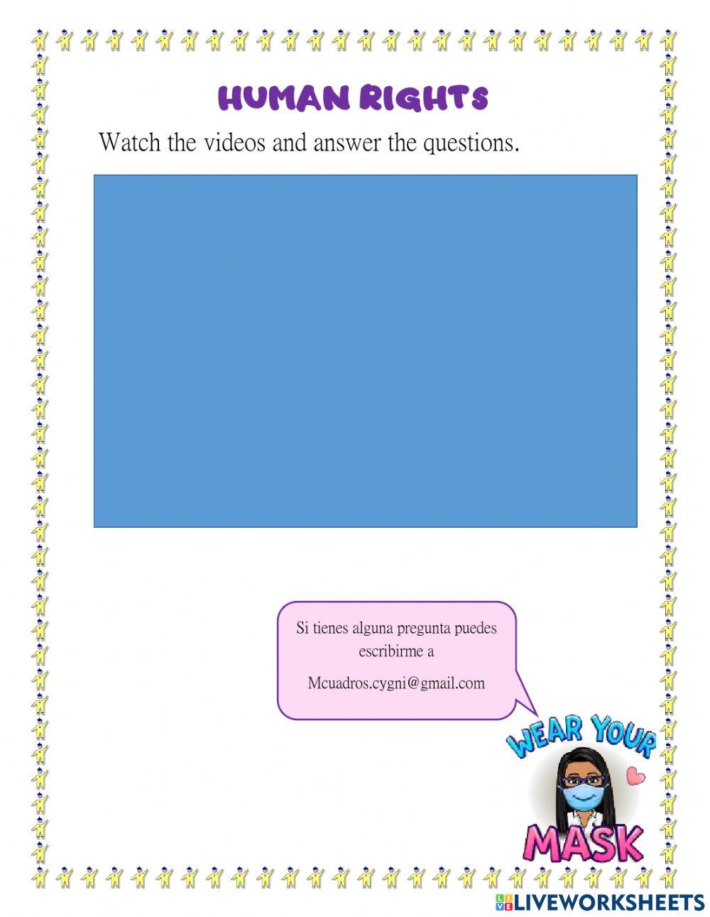 Human rights | Free Interactive Worksheets | 1179407